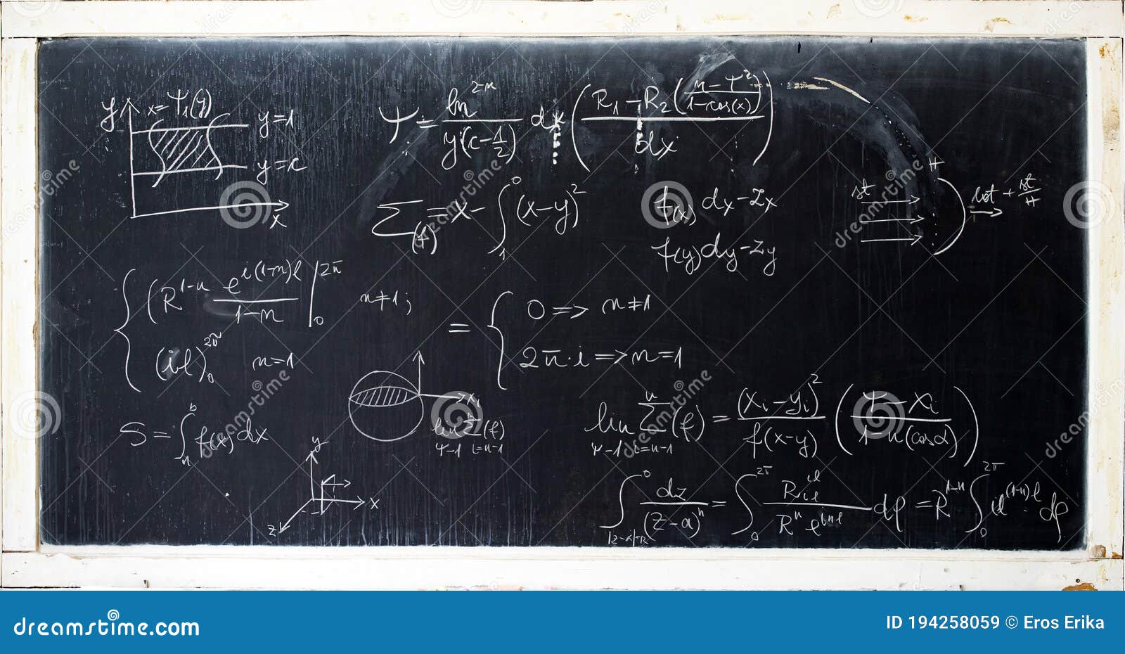 Beautiful Mathematical Seamless Pattern with Algebra Equations, Figures ... Beautiful Mathematical Seamless Pattern with Algebra Equations, Figures ...