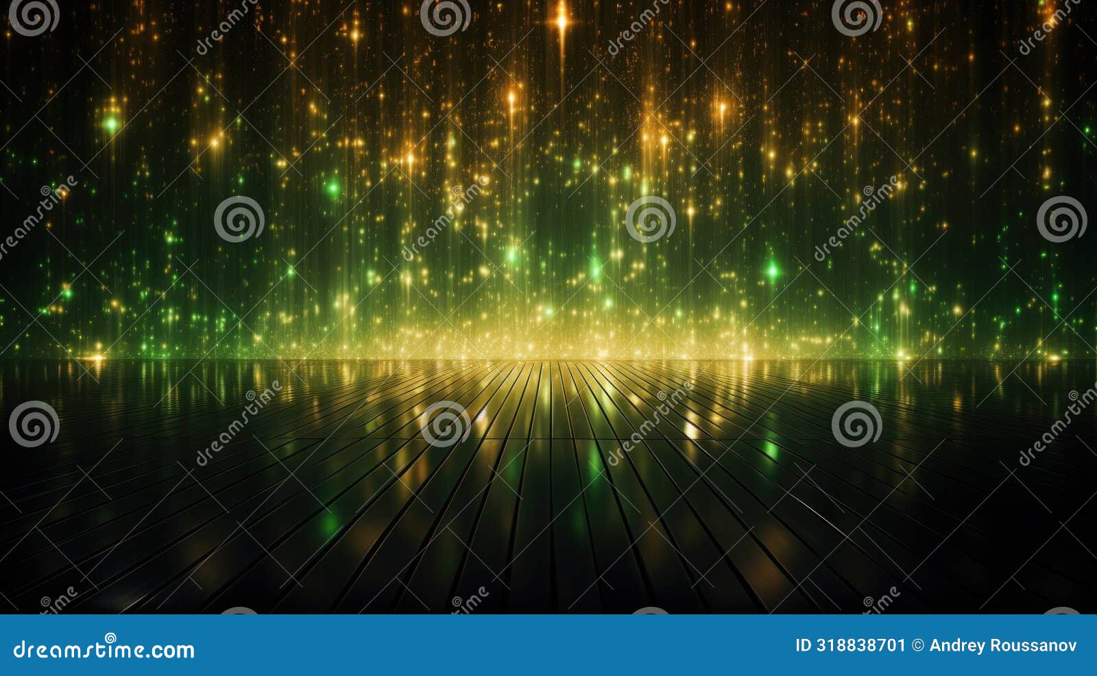 Beautiful Matrix Background with Falling Lights. Stock Illustration ...