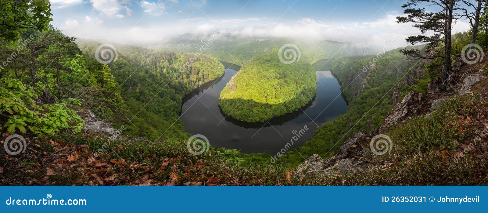 Beautiful Meander stock image. Image of current, adventure - 26352031
