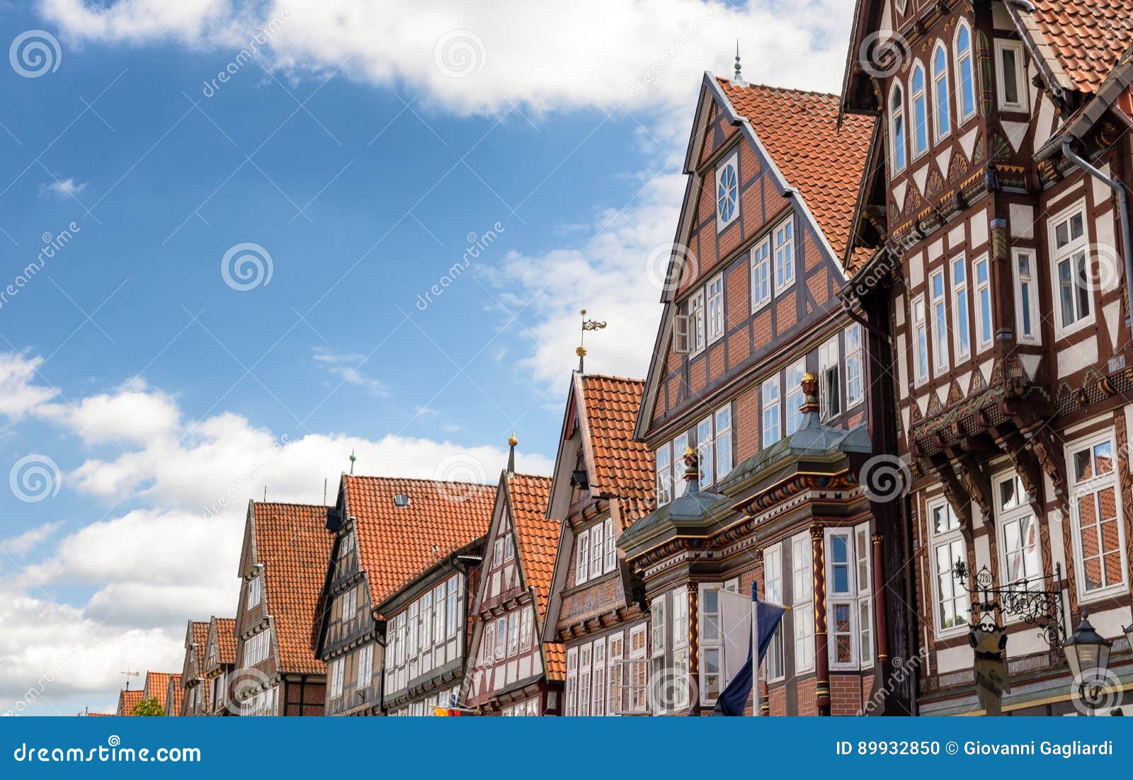 Beautiful Medieval Buildings of Celle, Germany Stock Photo - Image of ...