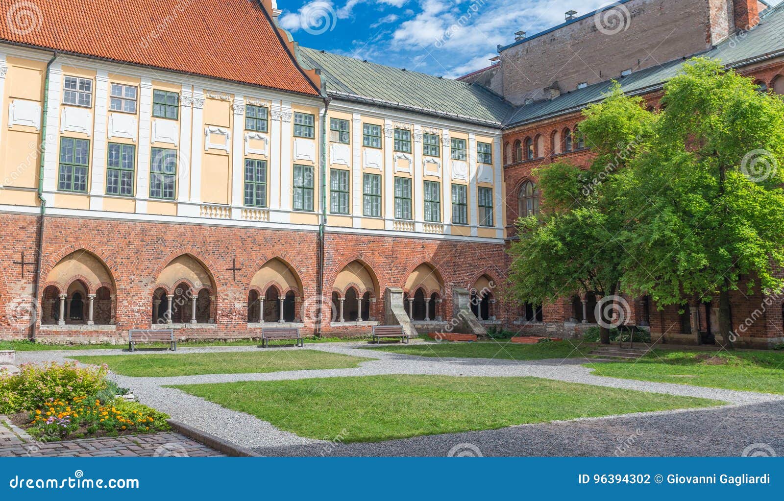 Beautiful Medieval Buildings of Riga, Latvia Stock Photo - Image of ...