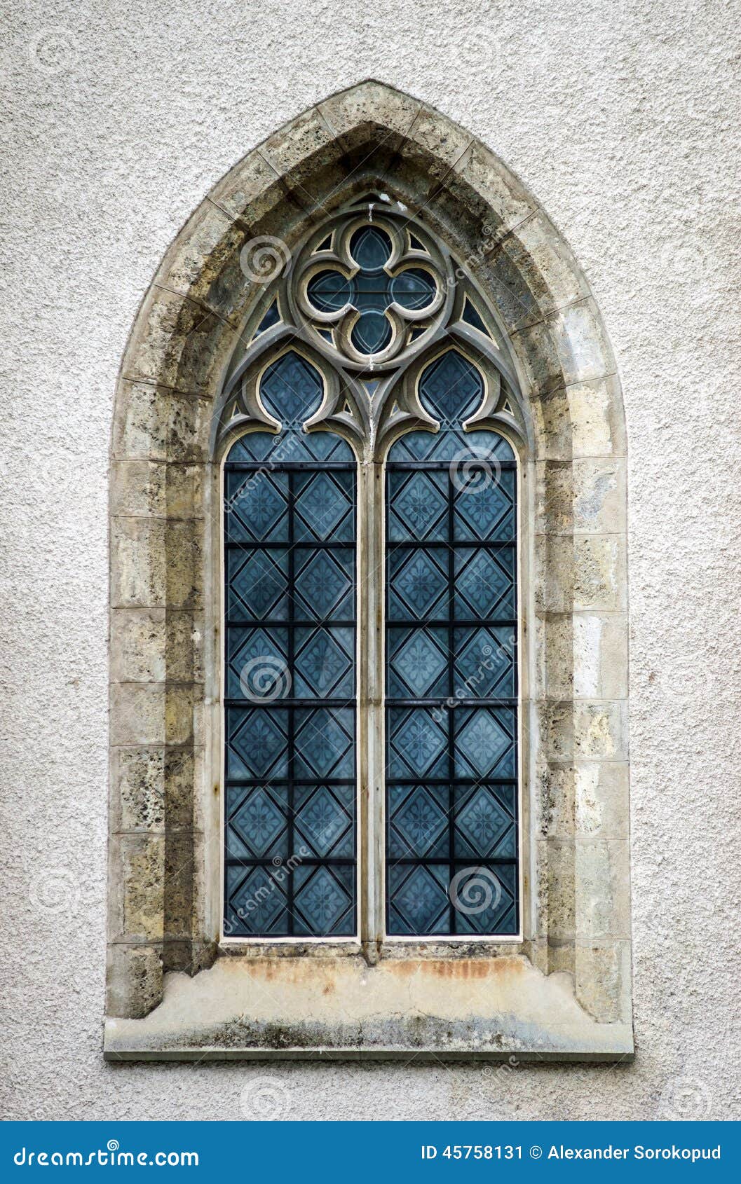 Beautiful Medieval Church Window, Ideal Form Stock Image - Image of ...
