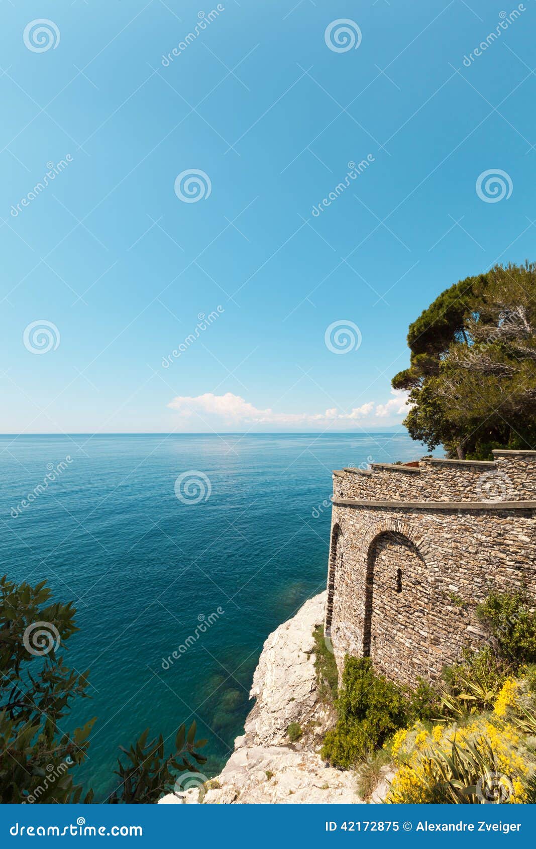 Beautiful Mediterranean Landscape Stock Image - Image of panoramic ...