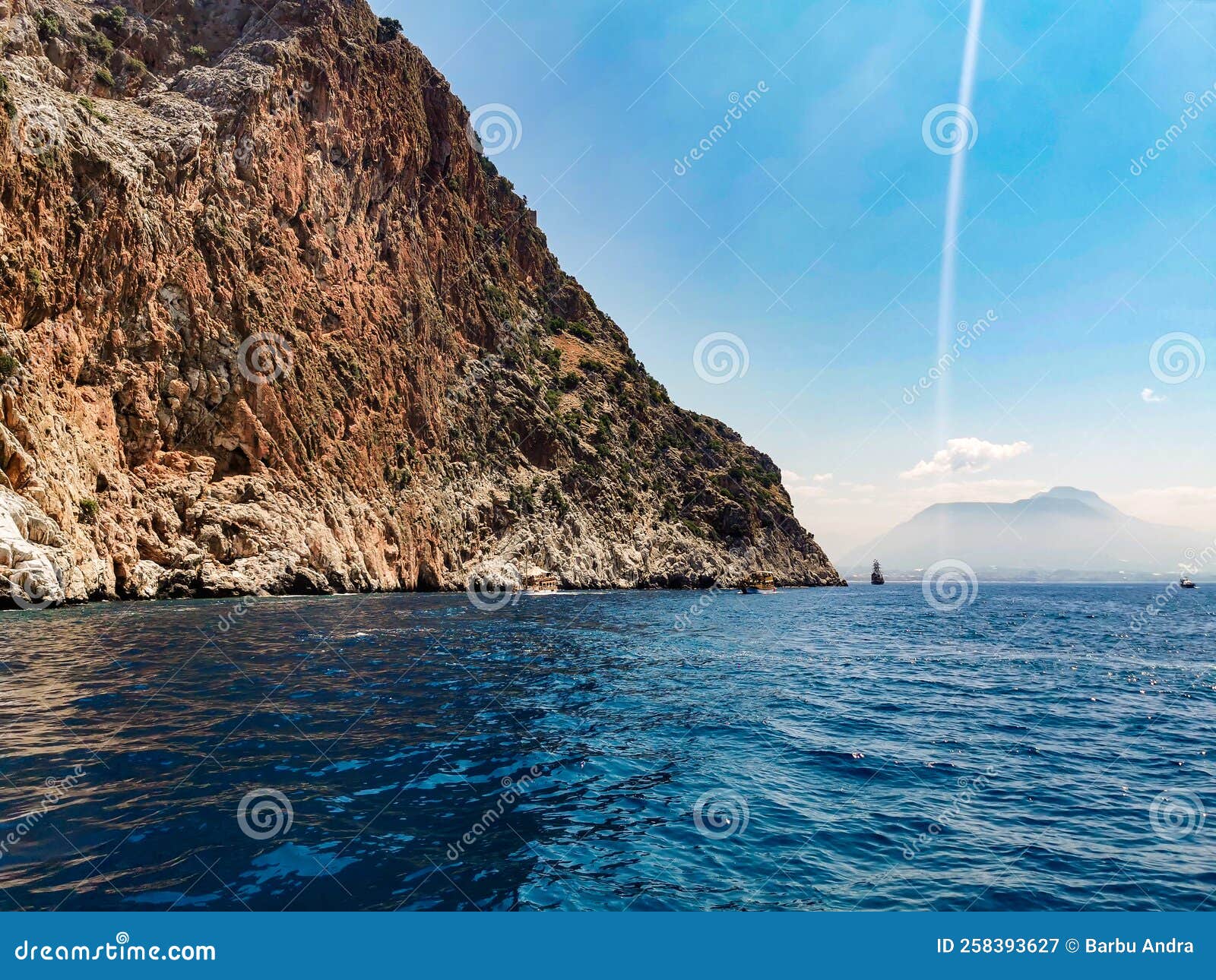 The Beautiful Mediterranean Sea Stock Image - Image of rock, terrain ...
