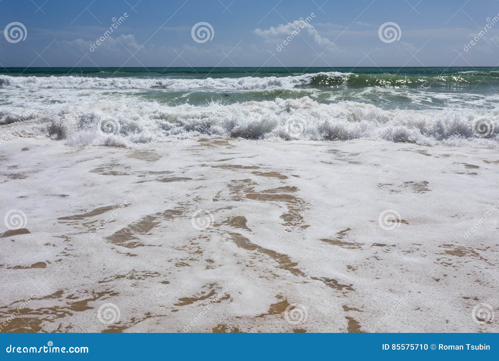 Beautiful Mediterranean Water Lapping on the Shore Stock Photo - Image ...