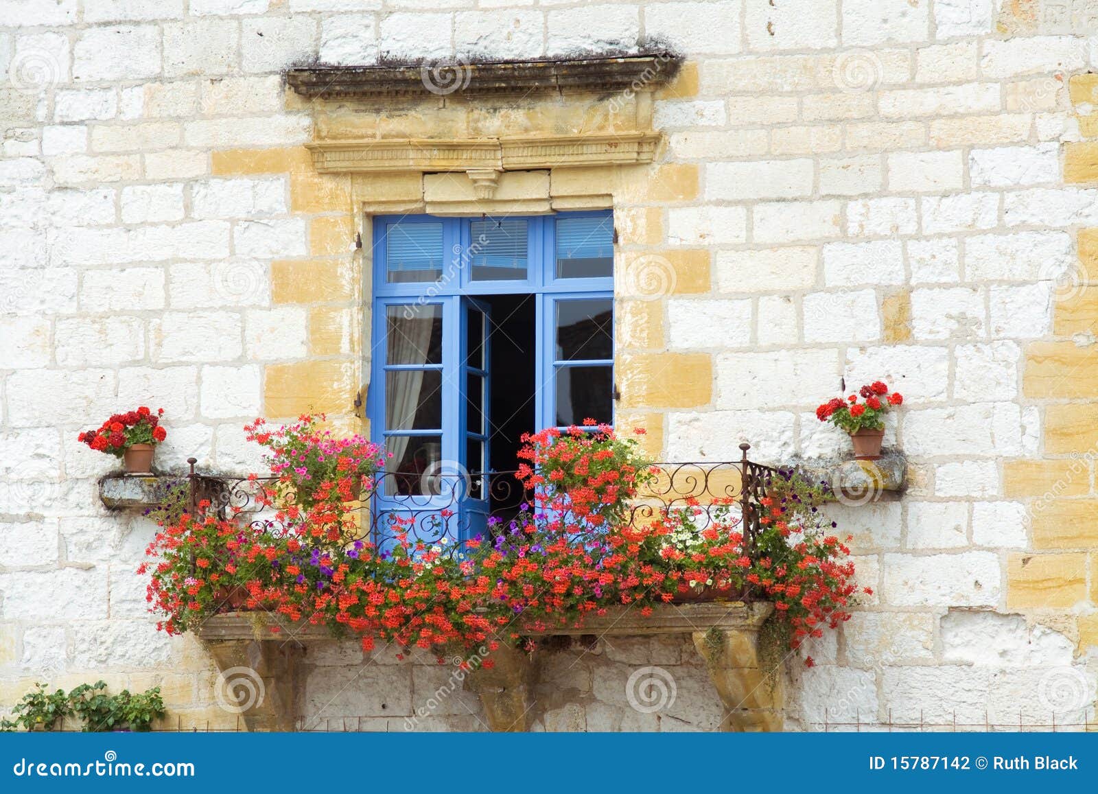 Beautiful Mediterranean Window Stock Photo - Image of house, summer ...