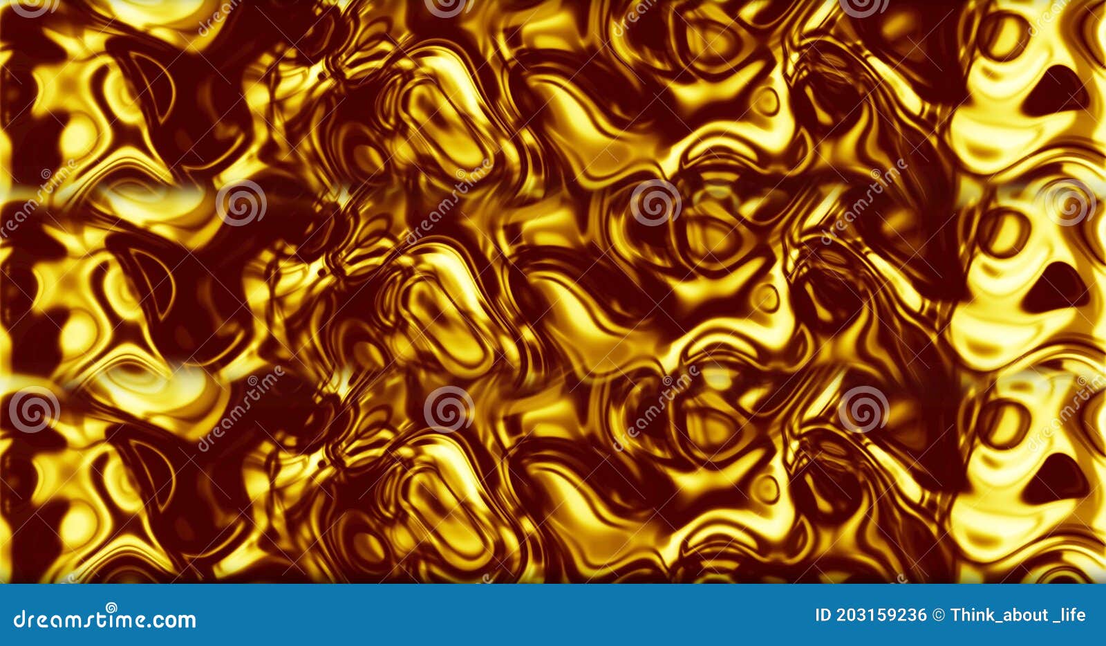 Beautiful Melted Gold. Golden Liquid Wave. Abstract Liquid Golden ...
