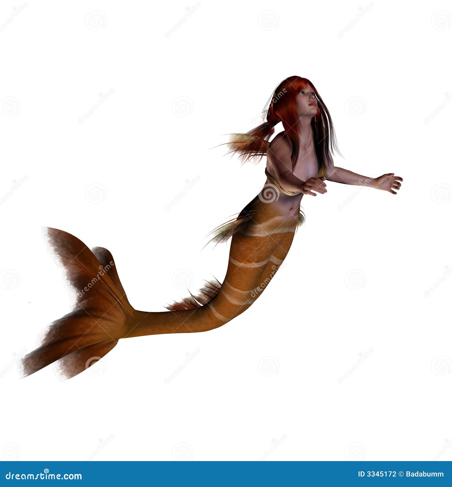 Beautiful Mermaid Princess Girls And Sea Animals. Cute Mermaid Sirens ...