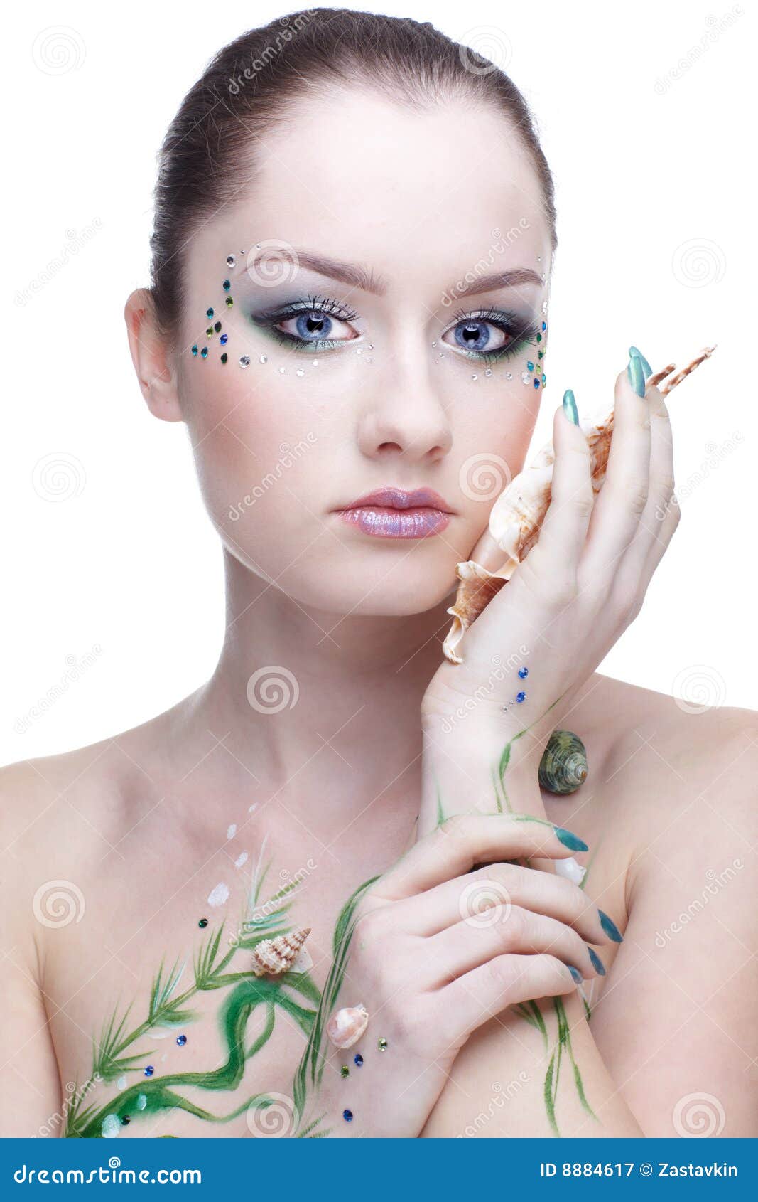 Beautiful mermaid girl stock image. Image of looking, lifestyle - 8884617