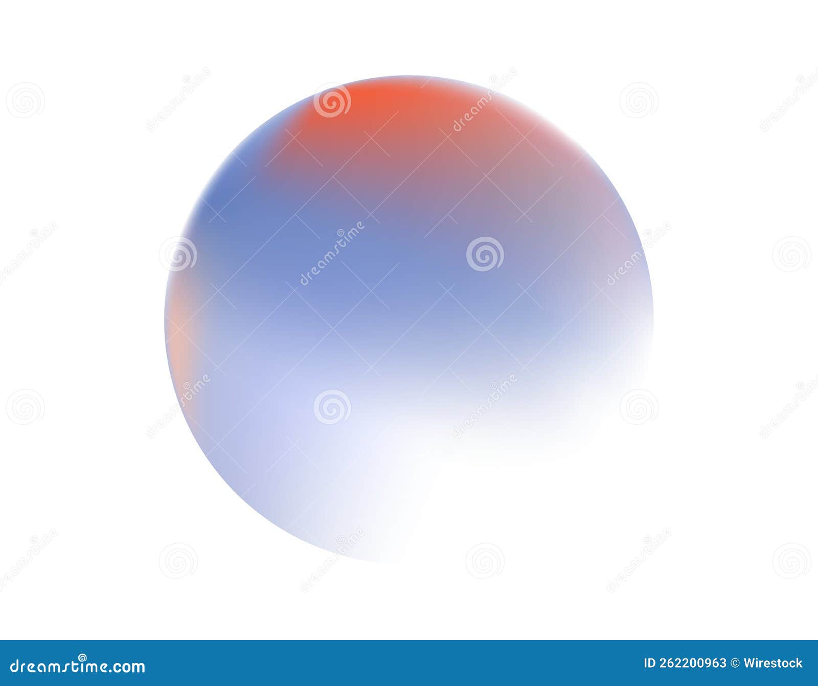 Beautiful Mesh Gradient Ball in Blue Stock Image - Image of iridescent ...