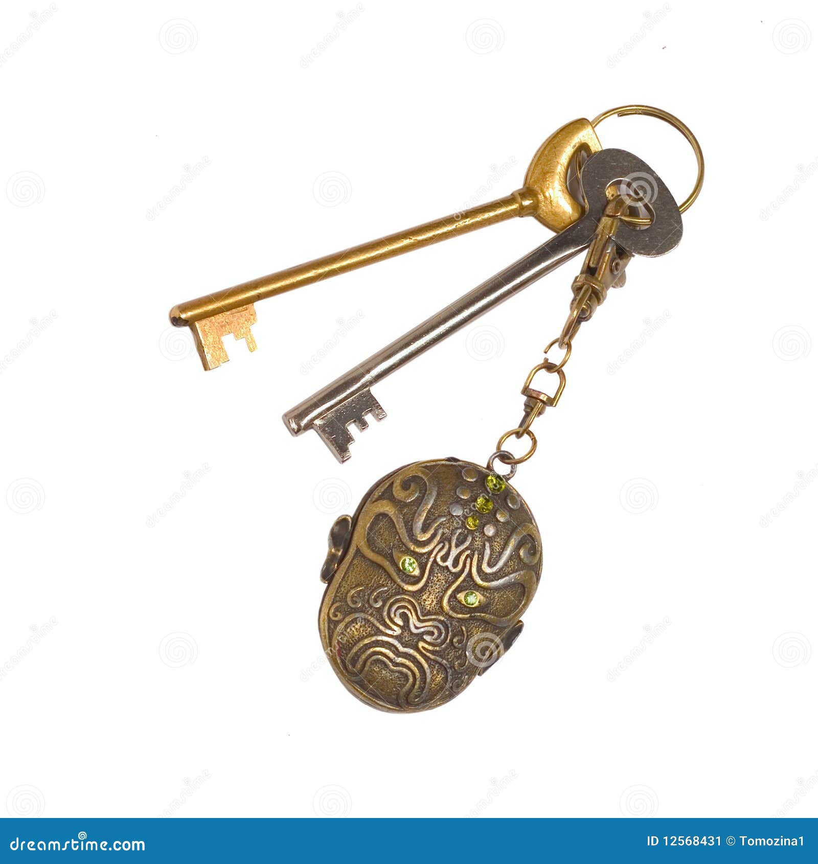 Beautiful metal charm stock image. Image of african, mask - 12568431