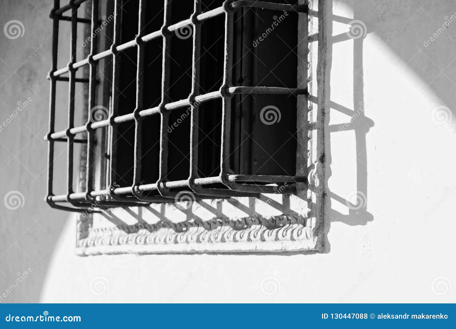 Beautiful Metal Protective Grille on the Window. Stock Photo - Image of ...