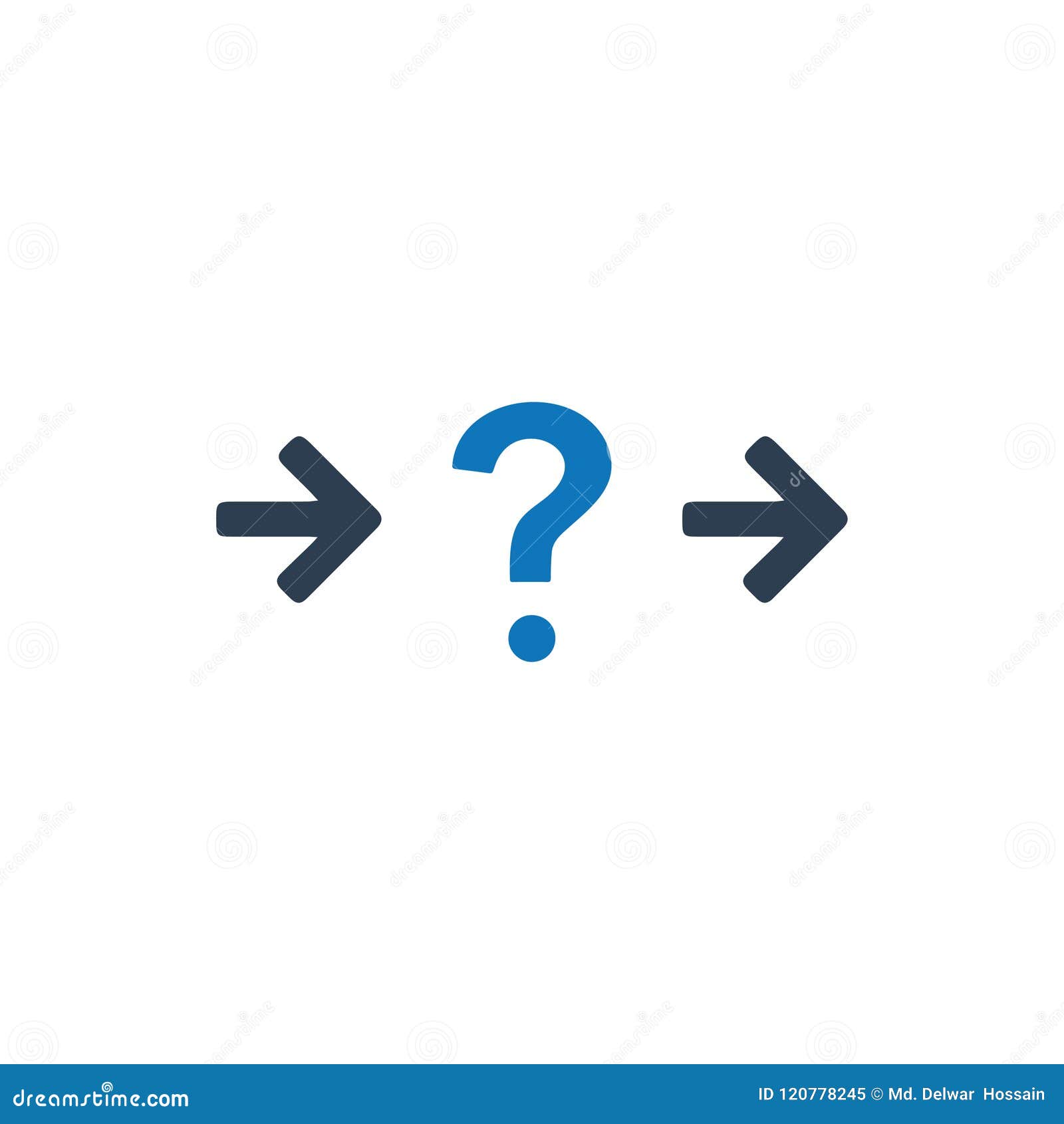 Decision Making Process Icon Stock Vector - Illustration of problem ...