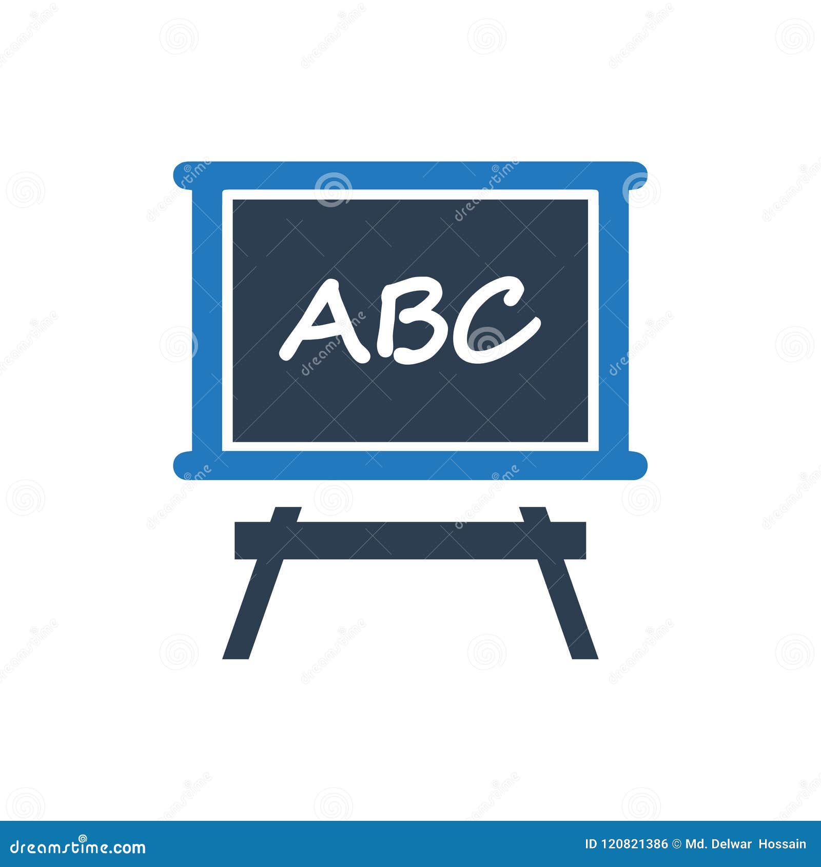 Alphabet Learning Icon stock vector. Illustration of study - 120821386