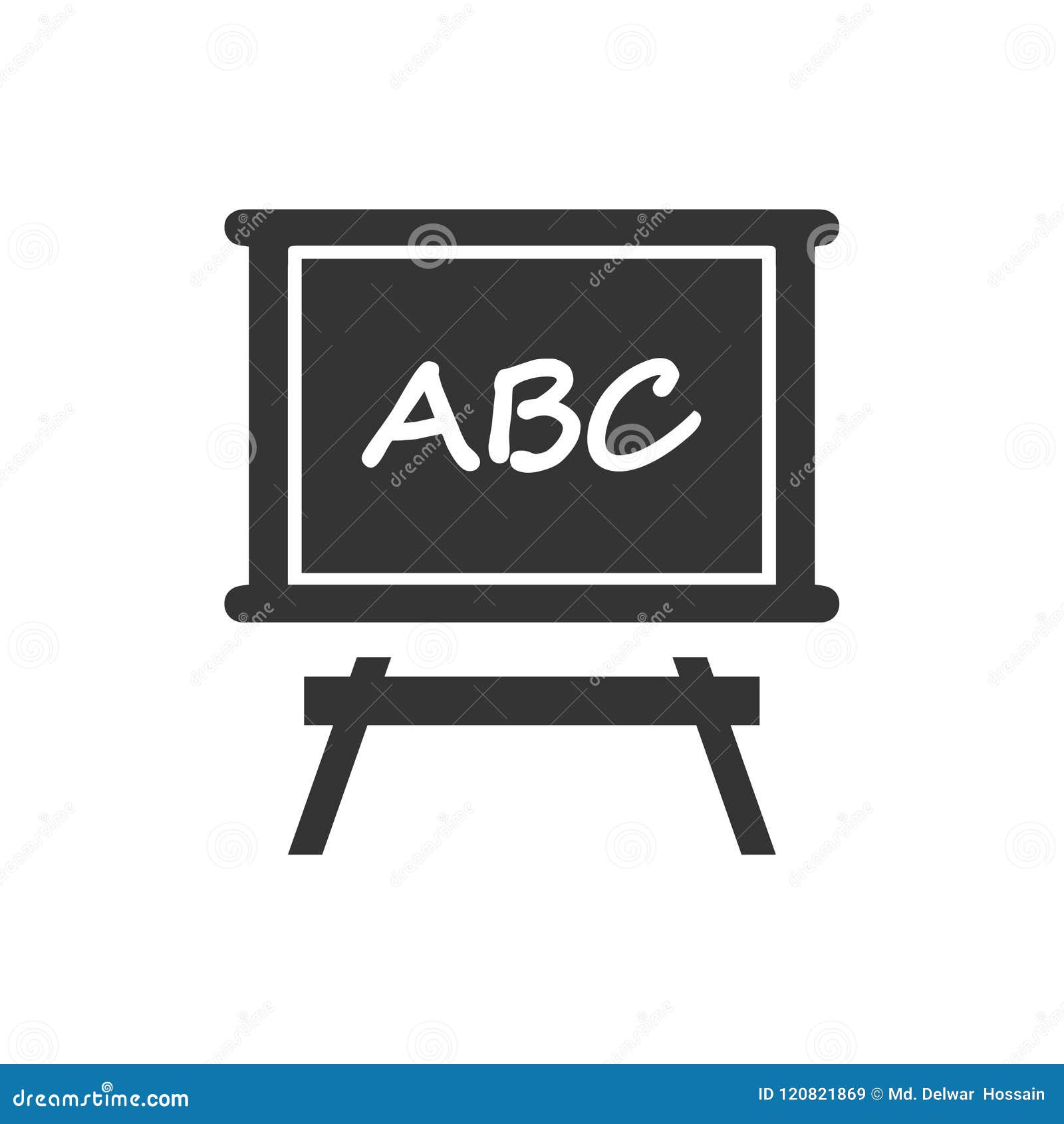 Alphabet Learning Icon stock vector. Illustration of education - 120821869