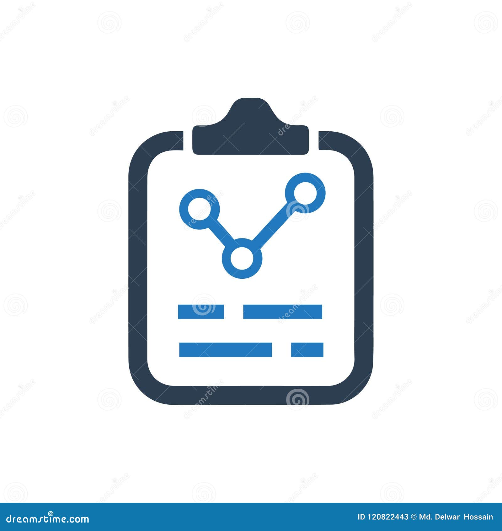 Analytics Report Icon stock vector. Illustration of sign - 120822443