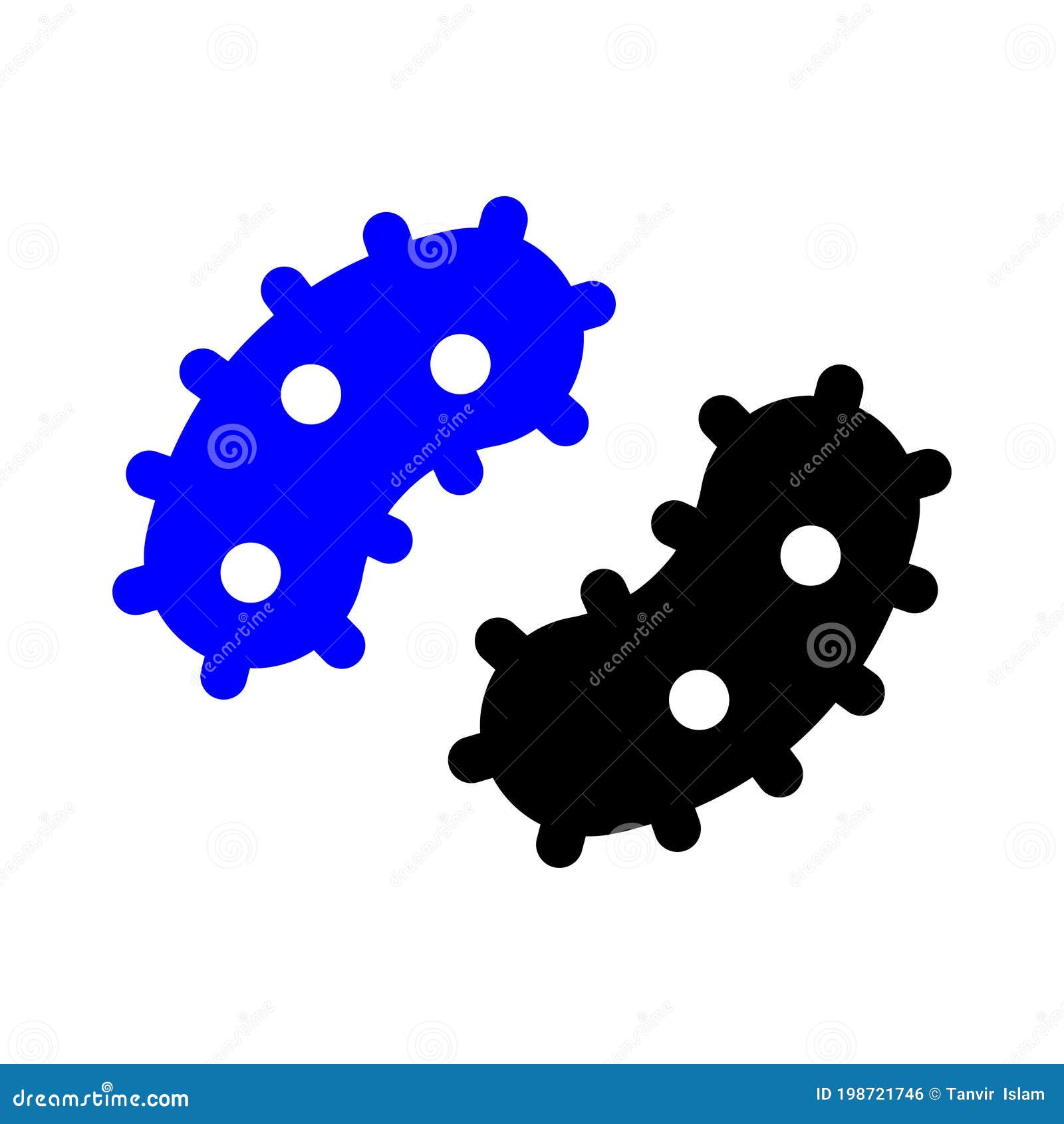 Bacteria Vector Icon. Microorganism Disease Causing Illustration Symbol ...
