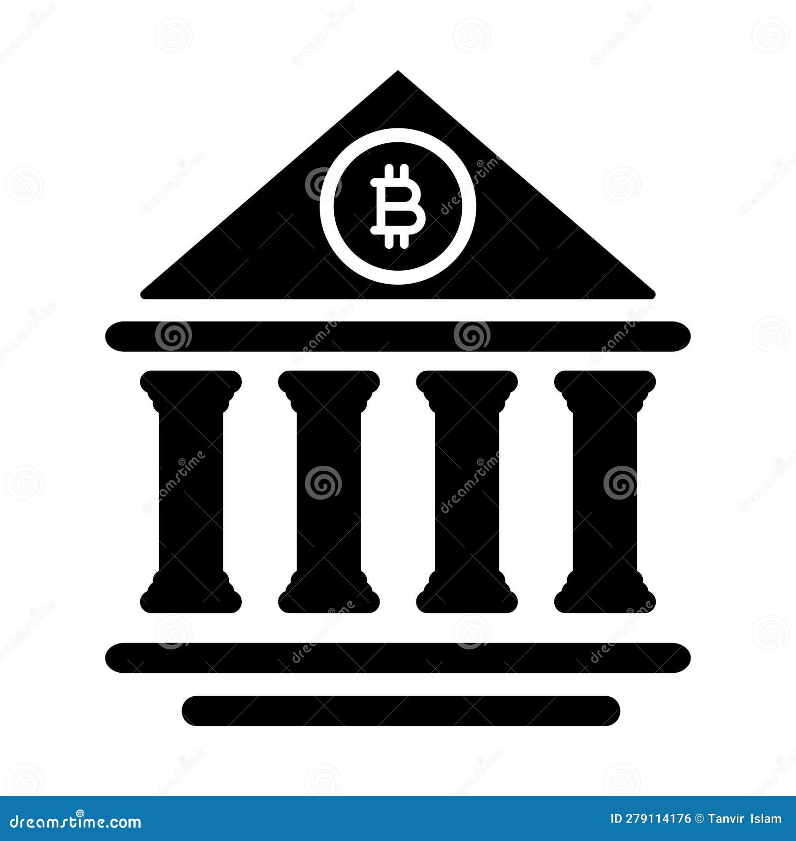 Bitcoin Bank Building Icon stock vector. Illustration of bitcoin ... Bitcoin Bank Building Icon stock vector. Illustration of bitcoin ...