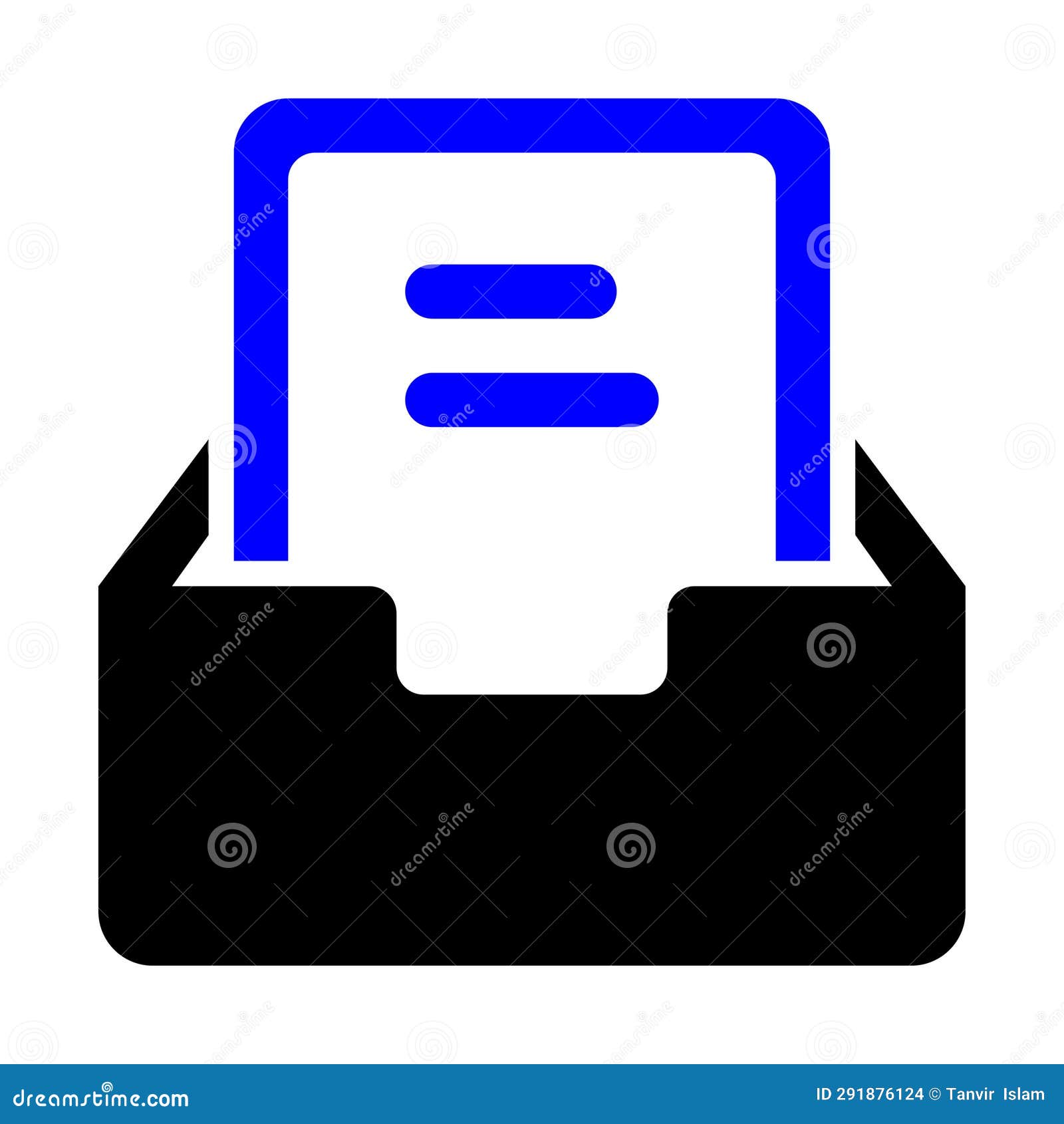 Box File Icon stock vector. Illustration of graphic - 291876124