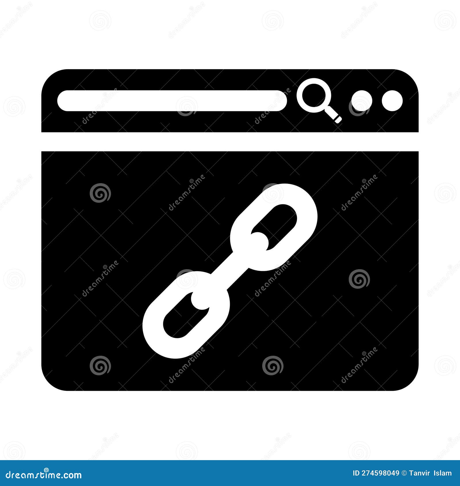Browser Link Icon stock vector. Illustration of vector - 274598049