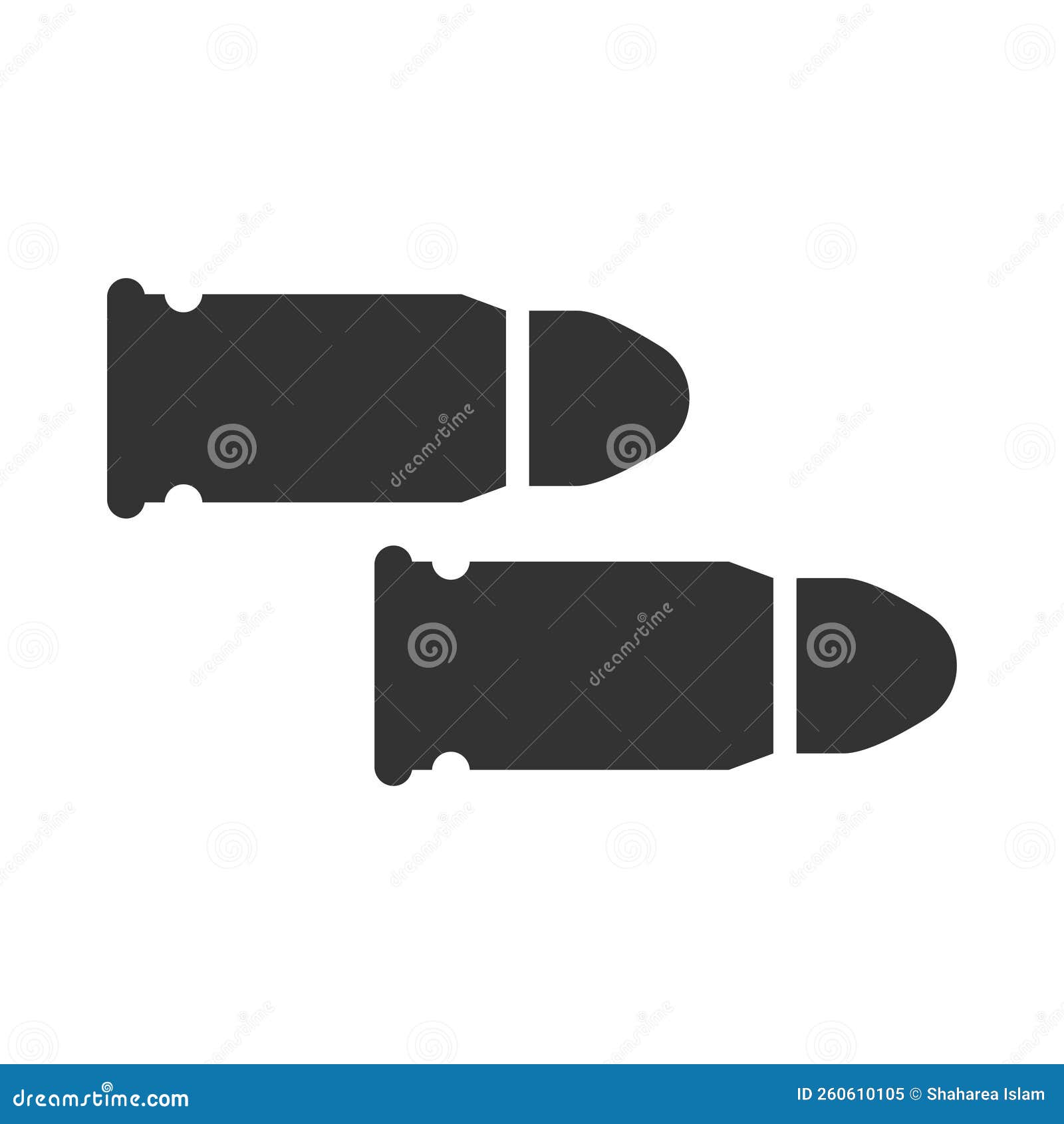 Bullets icon stock vector. Illustration of symbol, bullet - 260610105