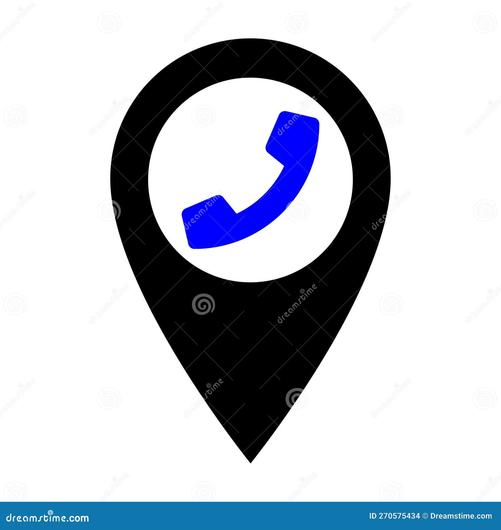 Call Location Icon stock vector. Illustration of designed - 270575434