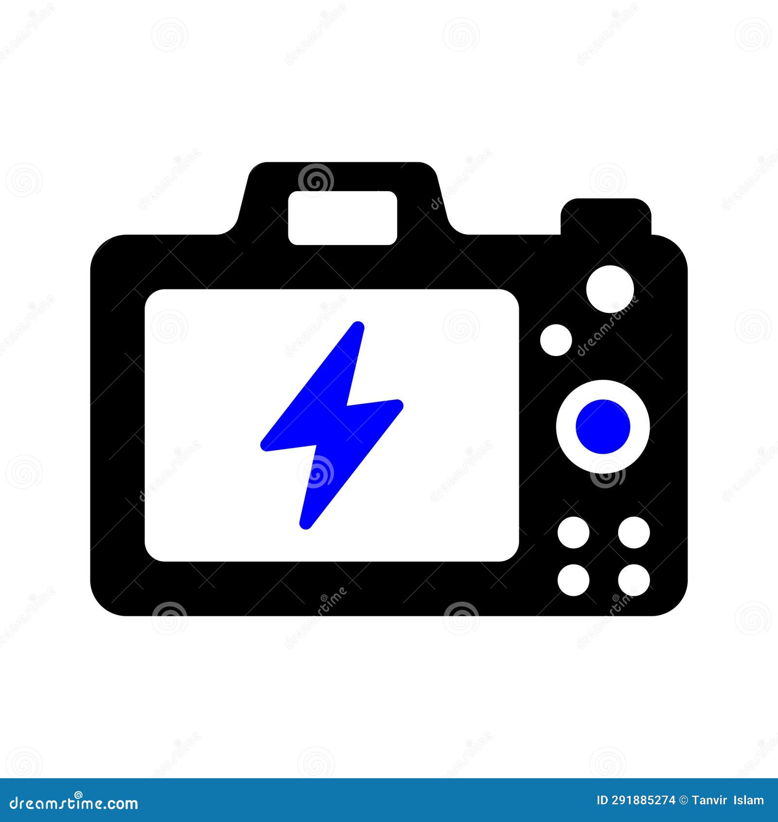 Camera Flash on Icon stock illustration. Illustration of symbol - 291885274