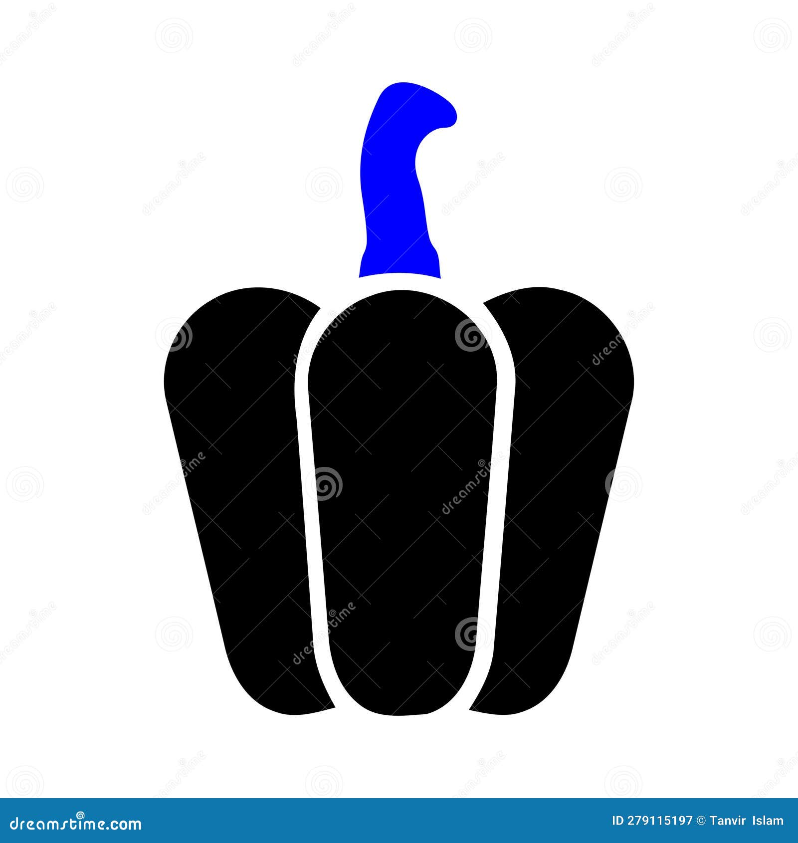 Capsicum Icon stock vector. Illustration of vegetable - 279115197