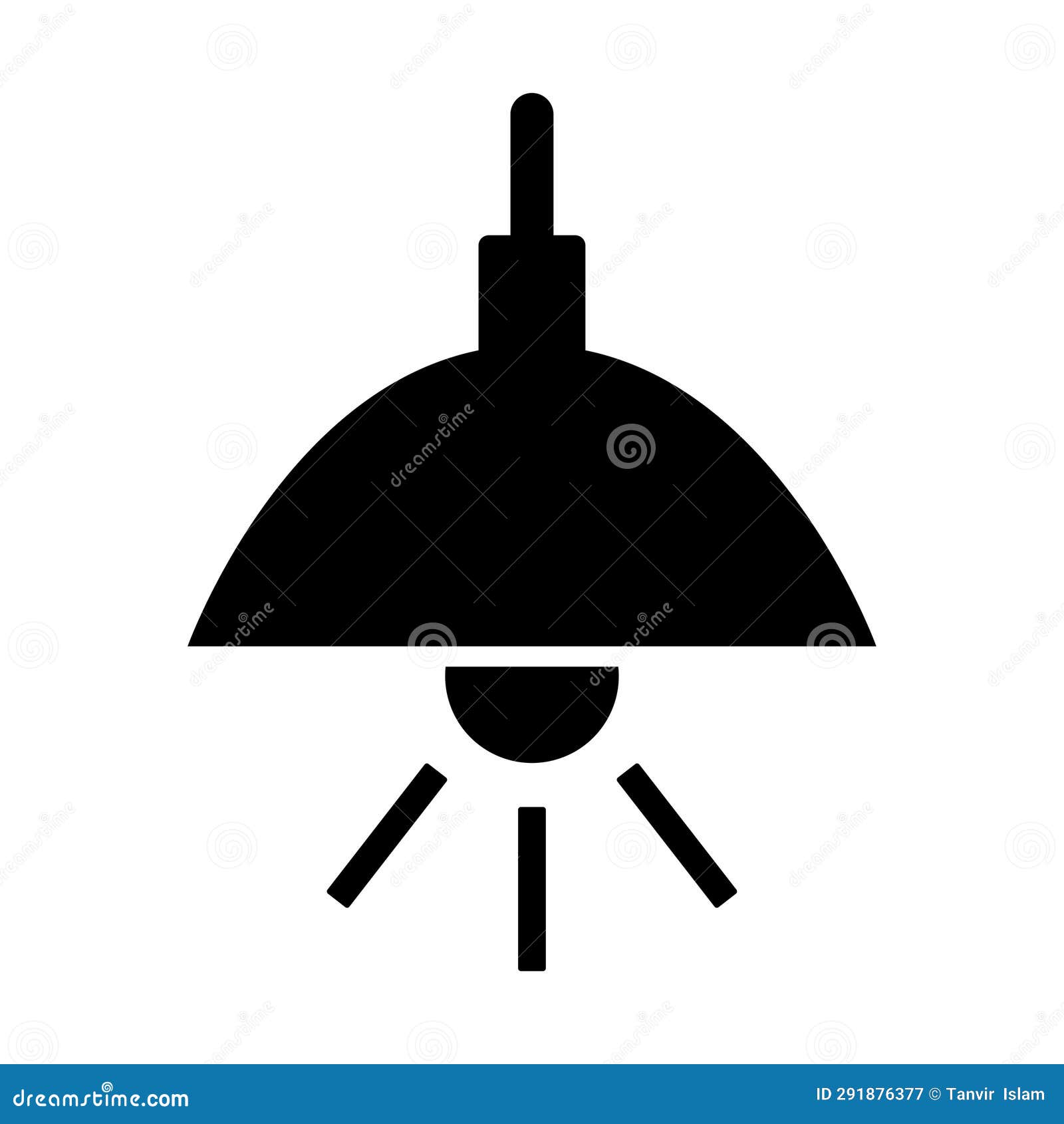 Ceiling Light Icon stock vector. Illustration of icon - 291876377