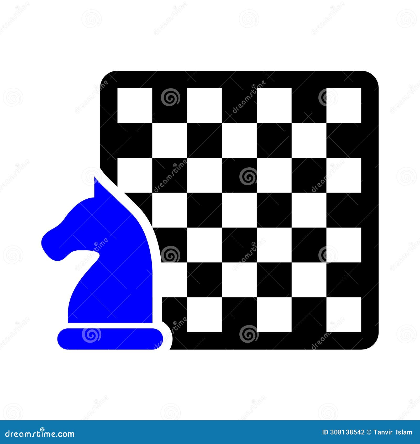 Chess Board Icon stock vector. Illustration of equipment - 308138542