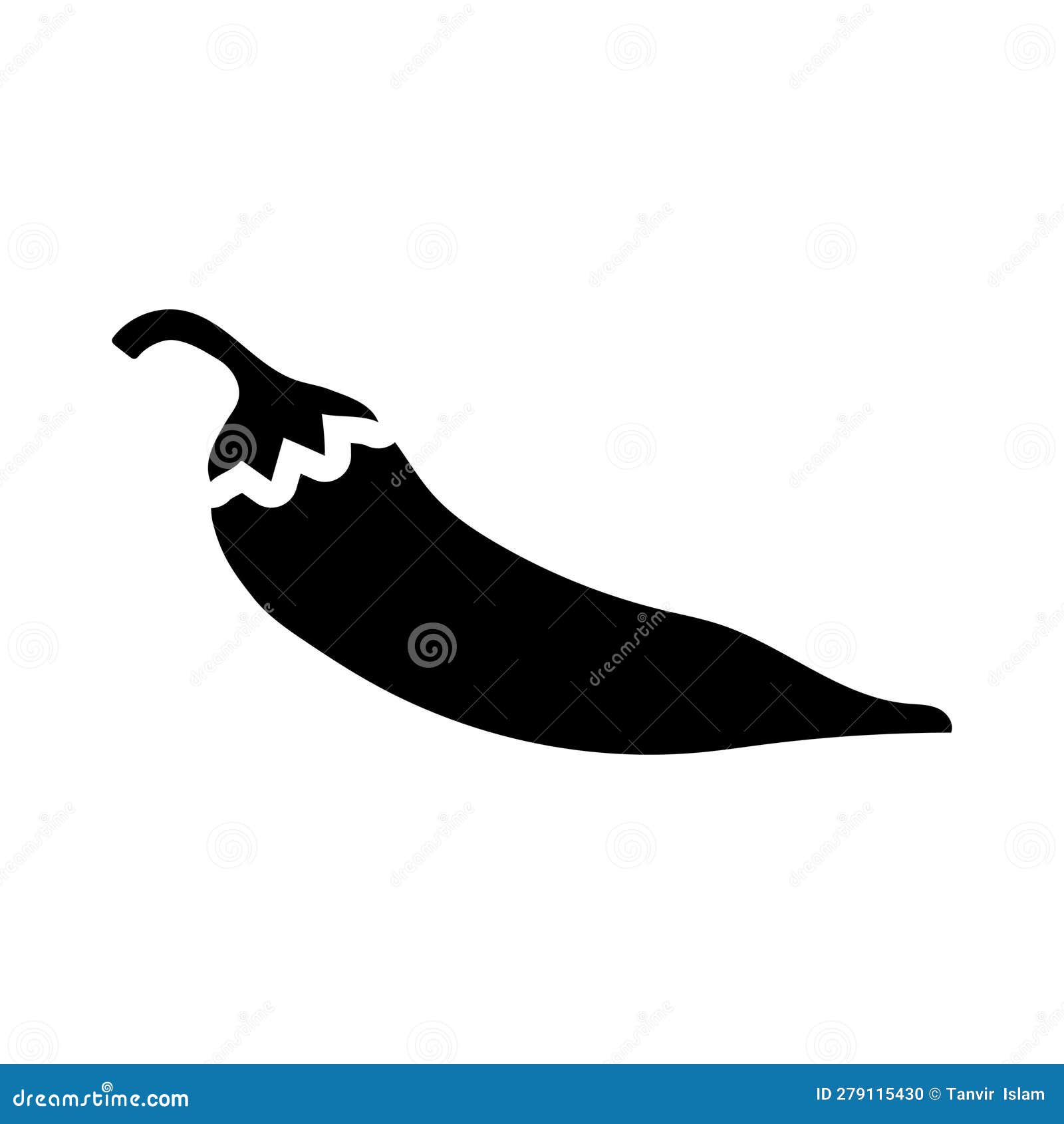 Chilli Icon stock vector. Illustration of meticulously - 279115430