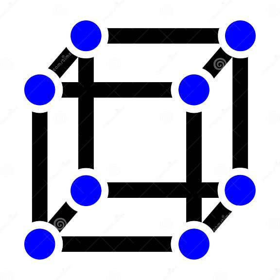 Cube Math Icon stock illustration. Illustration of cube - 250345179