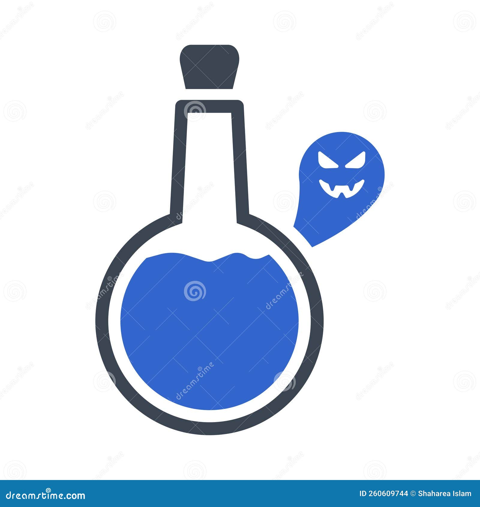 Dead poison icon stock vector. Illustration of halloween - 260609744