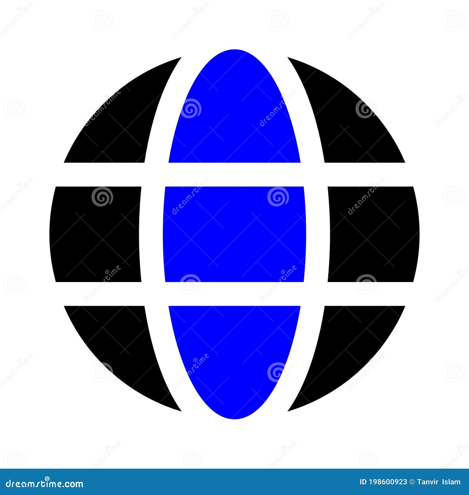 Earth Grid,Globe icon stock vector. Illustration of earth - 198600923