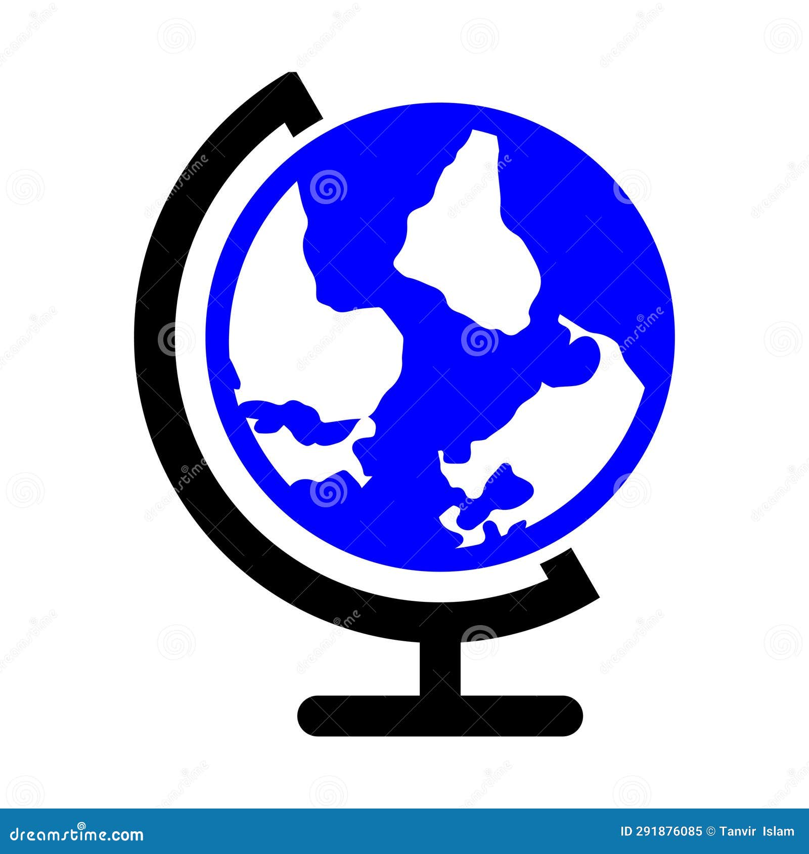 Earth Map World Icon stock vector. Illustration of vector - 291876085