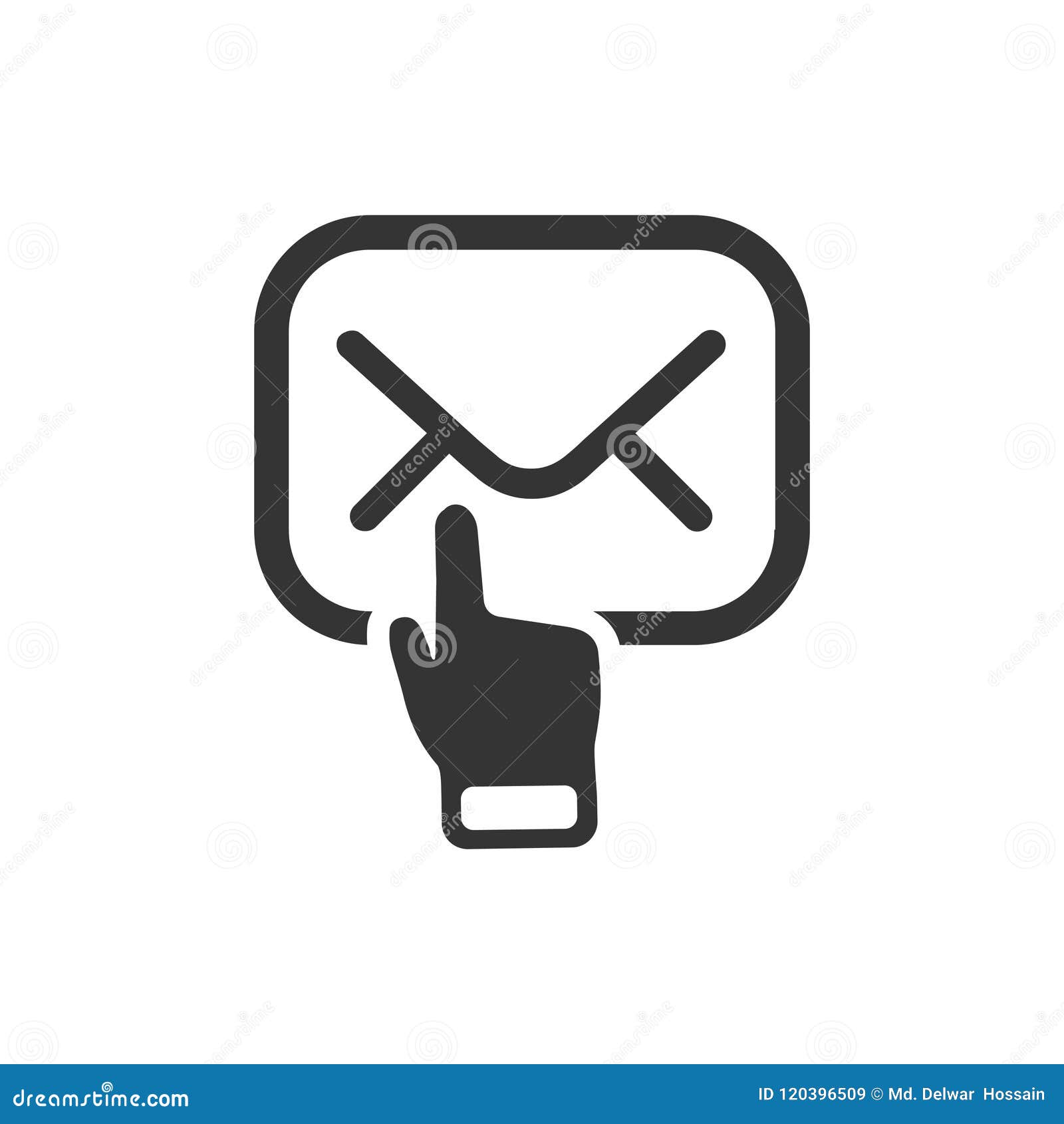 Email Subscription Icon stock vector. Illustration of email - 120396509