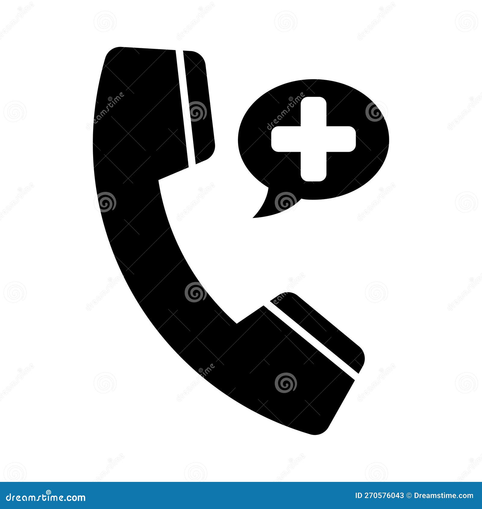 Emergency Call Icon stock vector. Illustration of public - 270576043