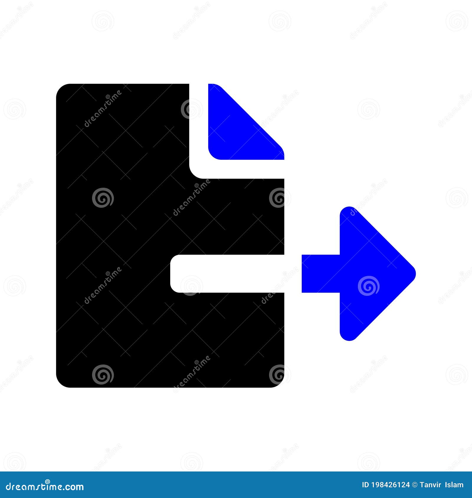 File Export Icon stock vector. Illustration of icon - 198426124