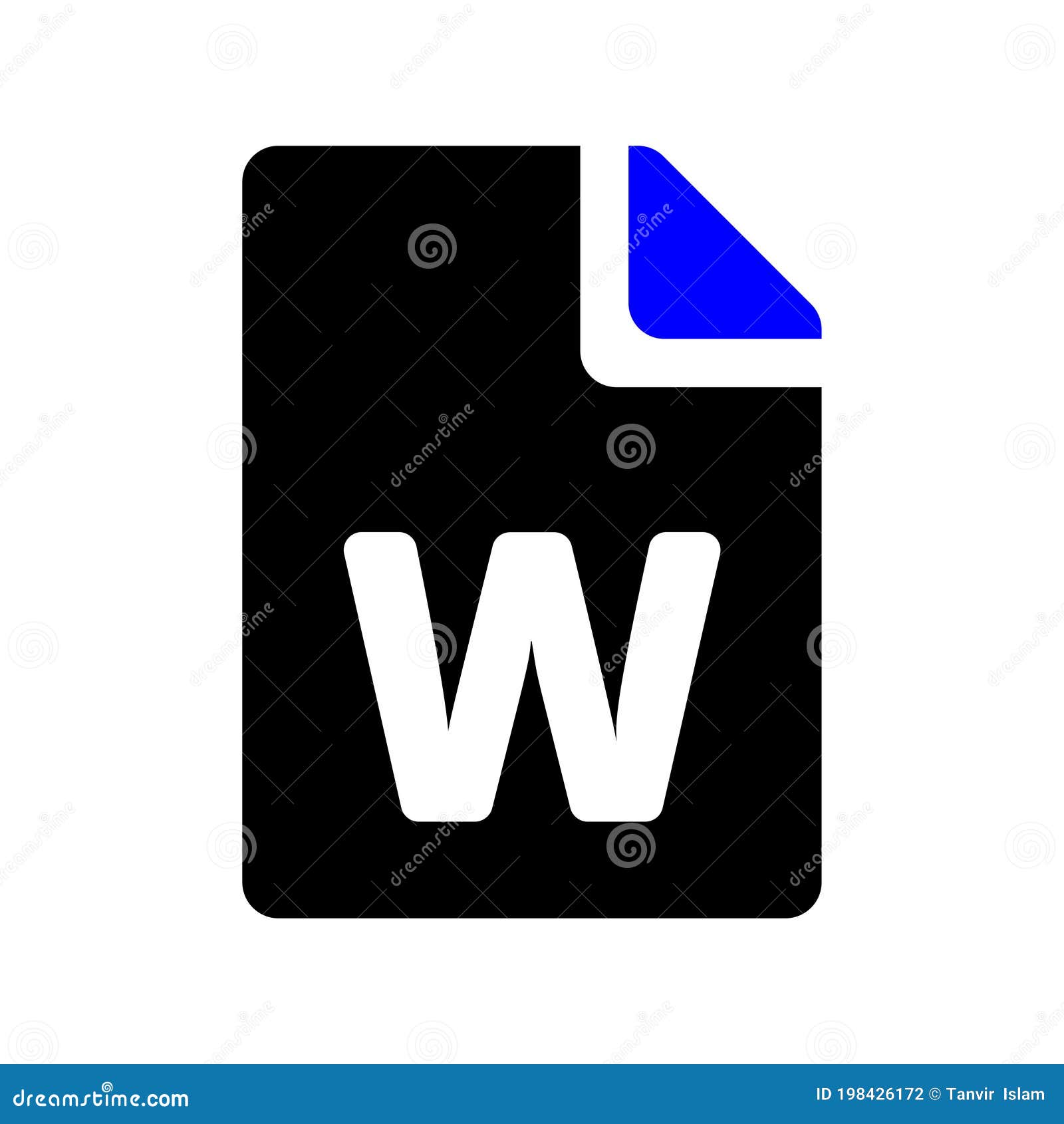File word icon stock vector. Illustration of format - 198426172