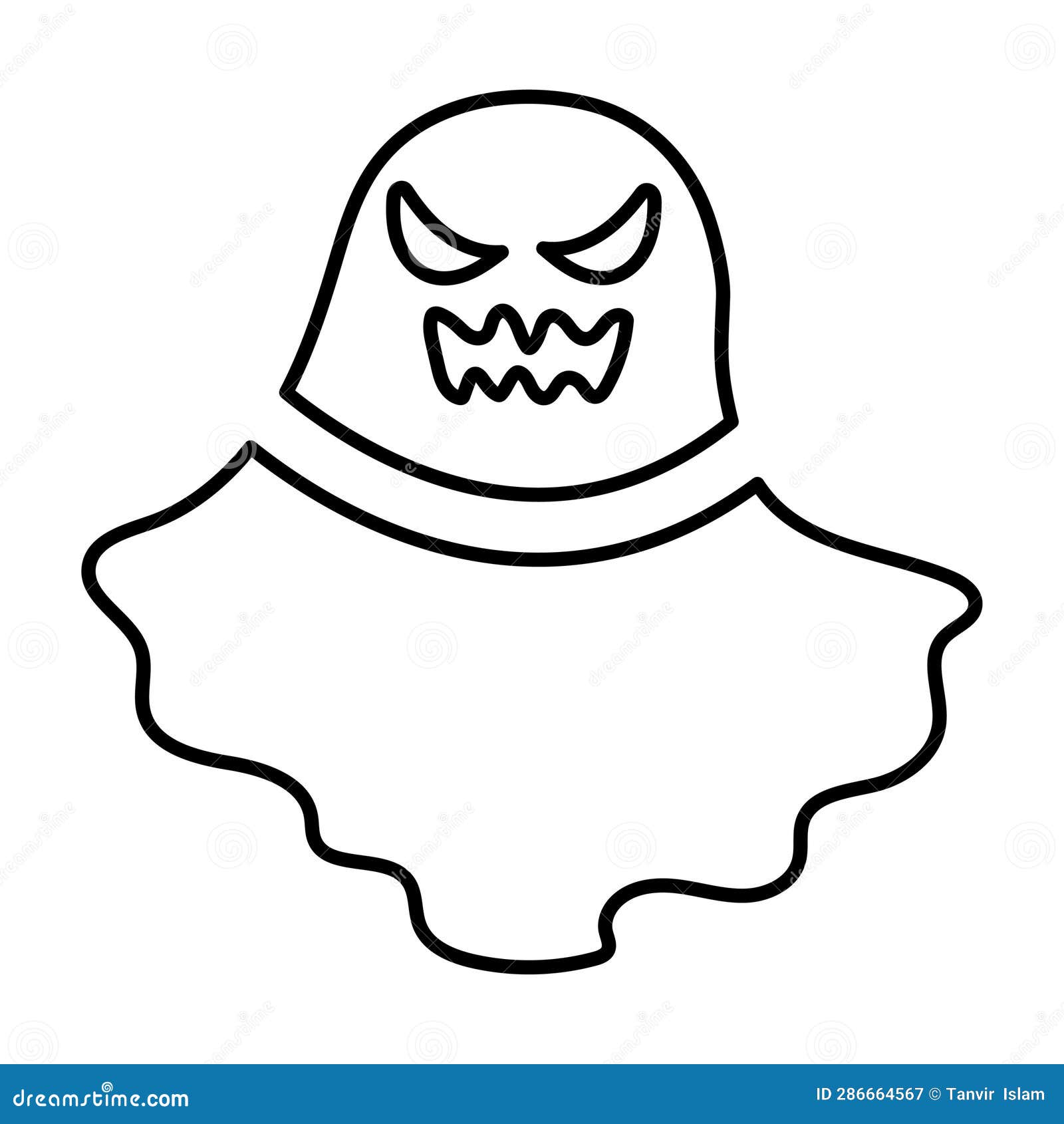 Scary App Icon With Creepy Brain In The Tank. Cartoon Vector ...