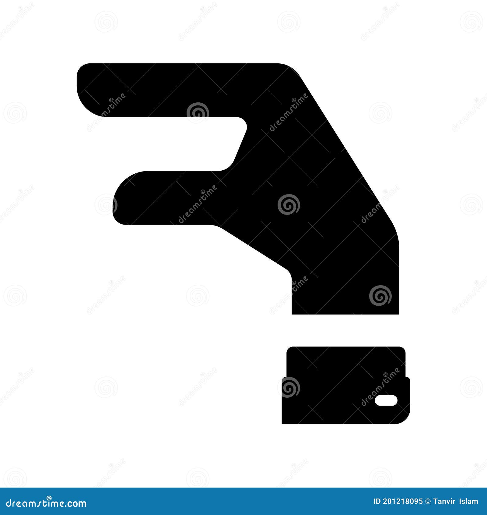 Hand Lizard Icon. Yellow Gold Hand Lizard Symbol On Golden Podium Stock ...