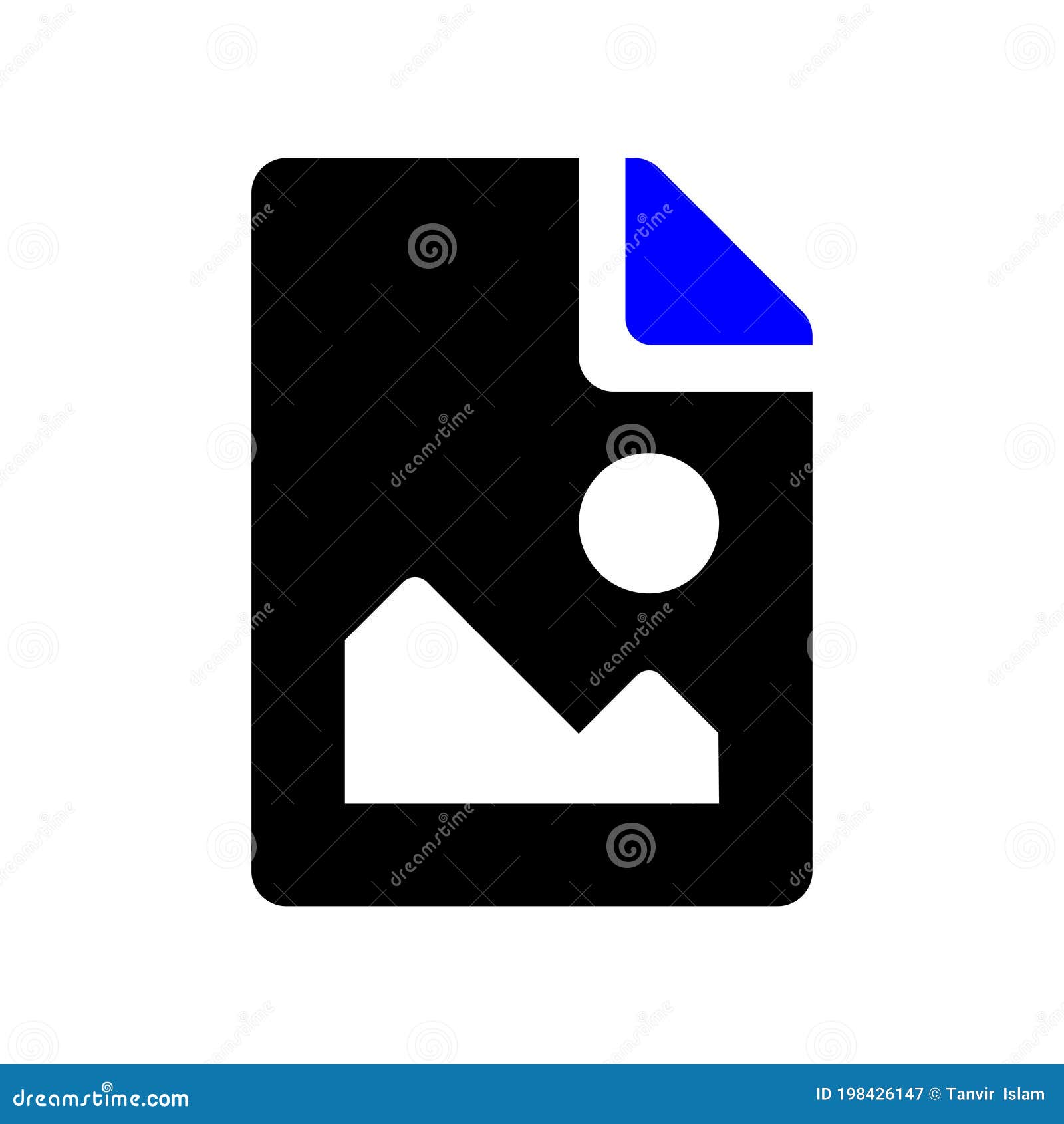 Image File Icon stock vector. Illustration of file, essential - 198426147