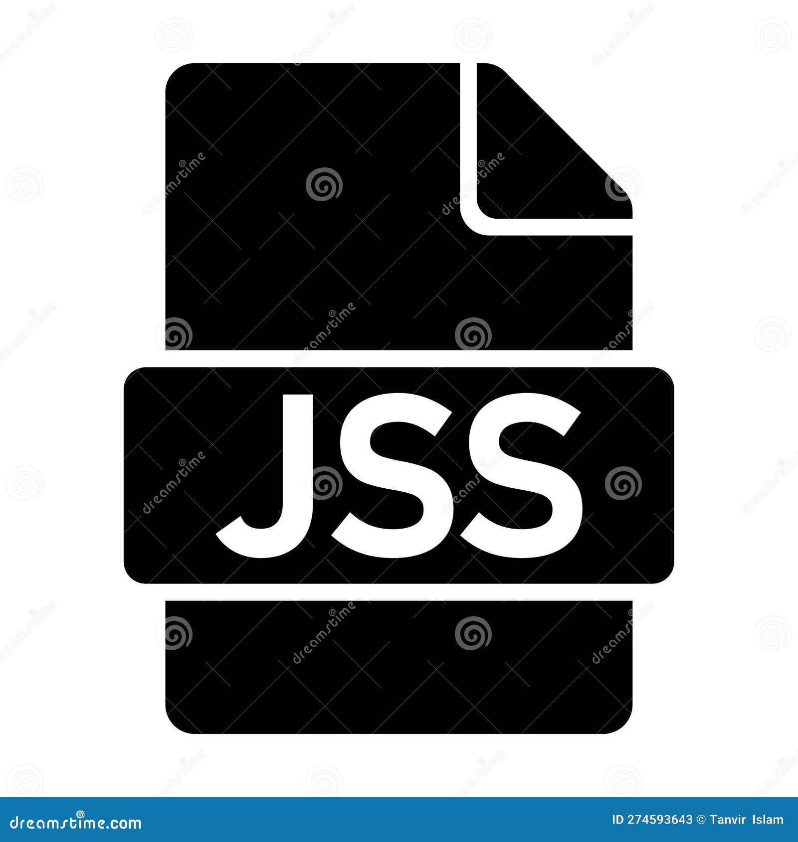 JSS File Format Icon stock vector. Illustration of symbol - 274593643