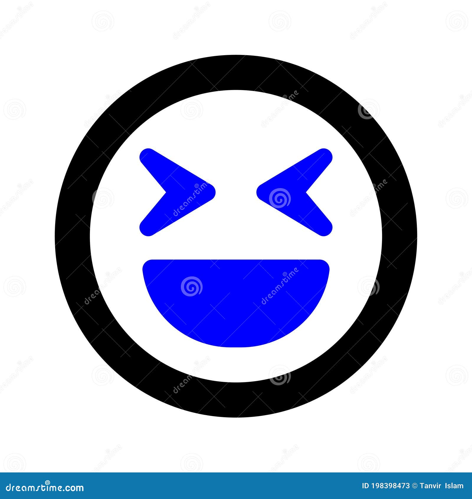 Laugh Squint Icon stock vector. Illustration of vector - 198398473