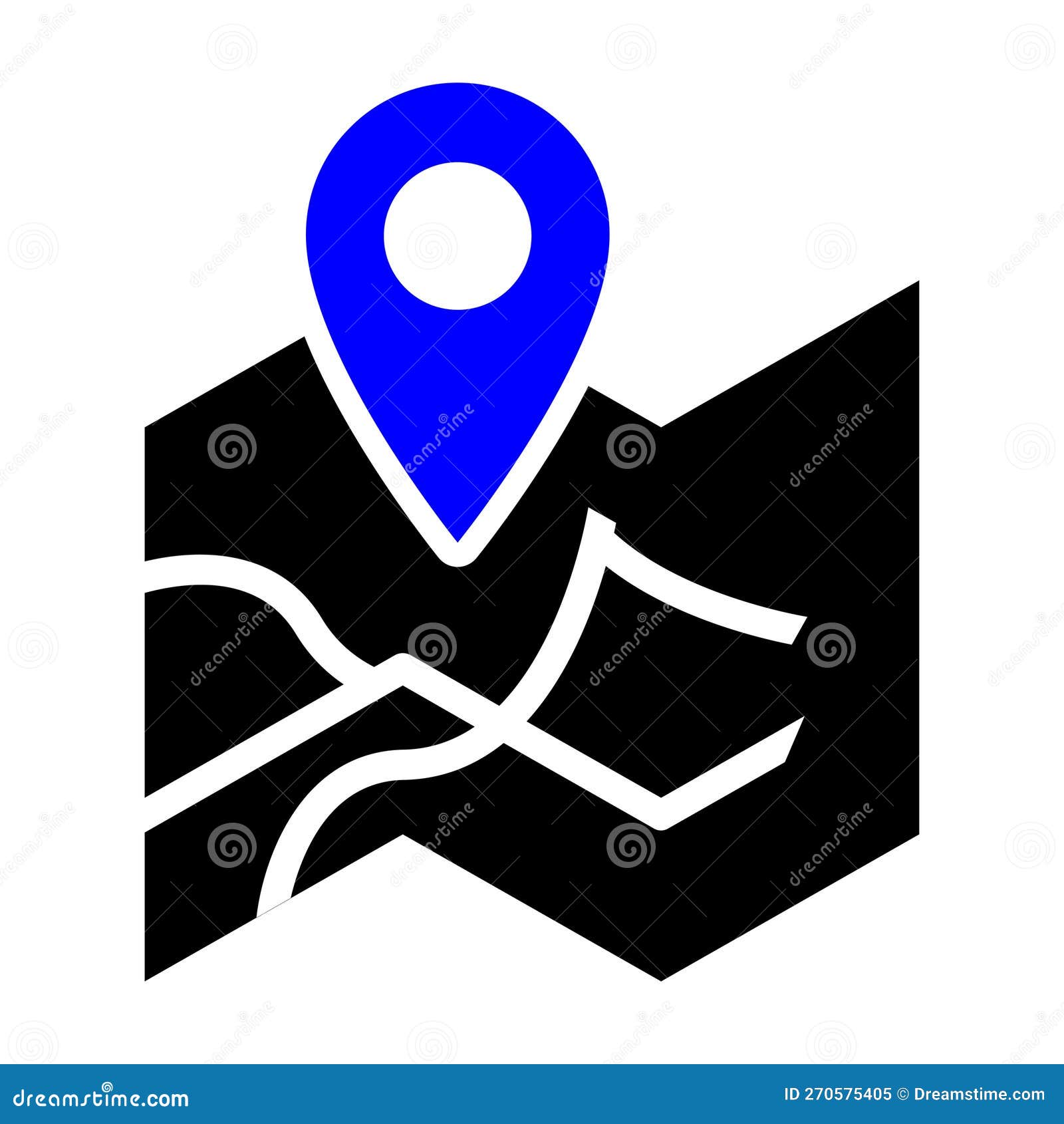 Location Mark Icon stock illustration. Illustration of place - 270575405