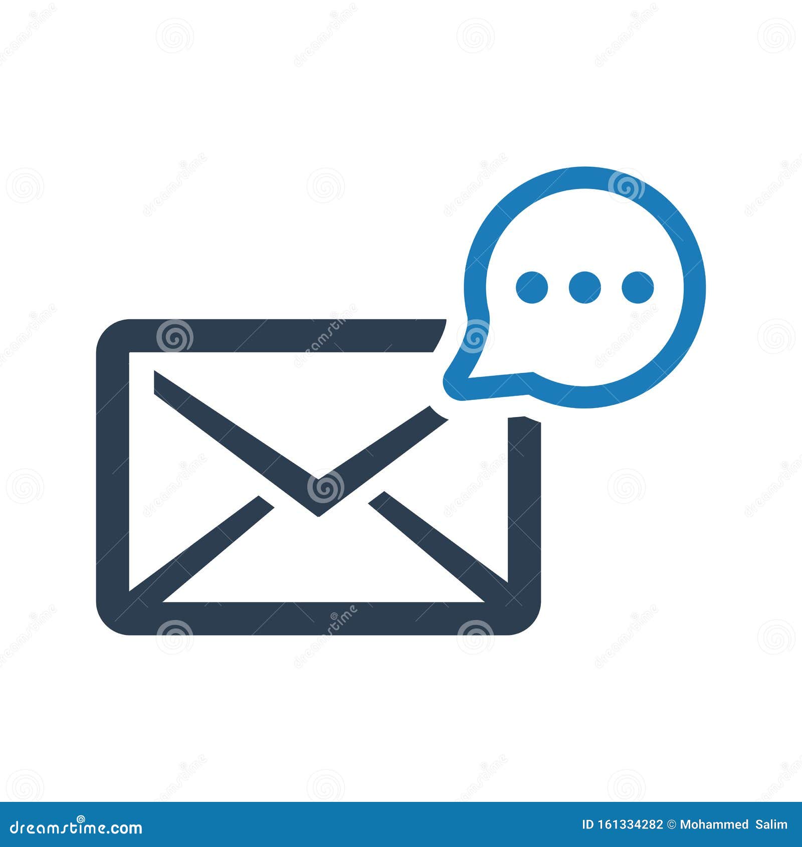 Mail Notification Vector Icon Stock Vector - Illustration of symbol ...
