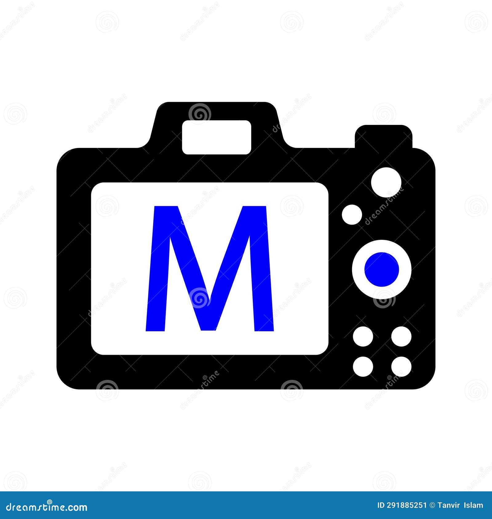 Manual Mode Icon stock vector. Illustration of dslr - 291885251