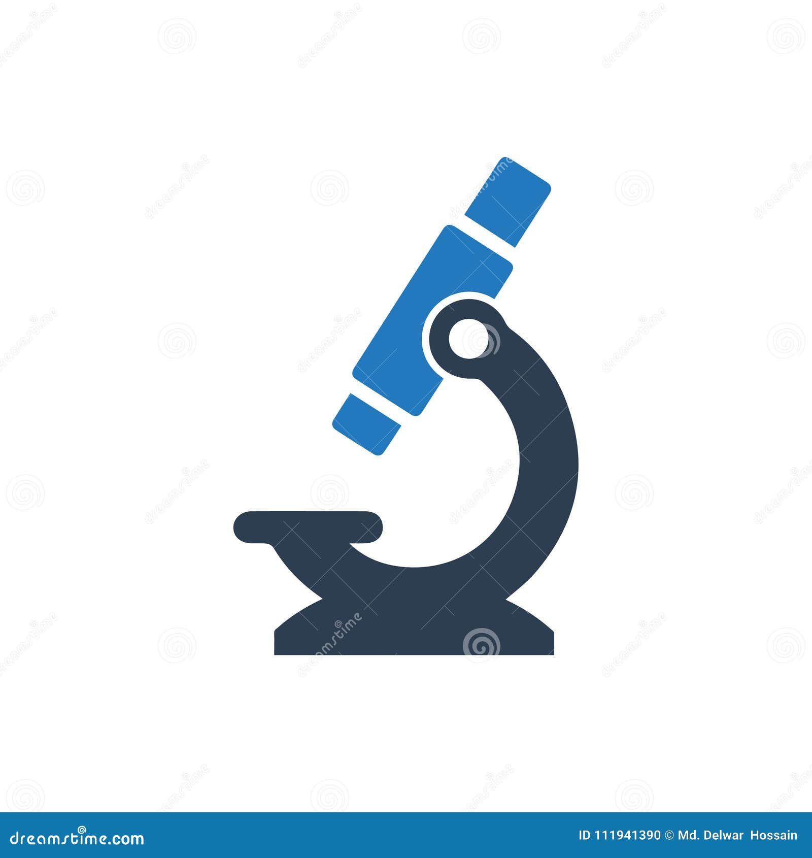 Microscope Icon stock vector. Illustration of icon, microscope - 111941390