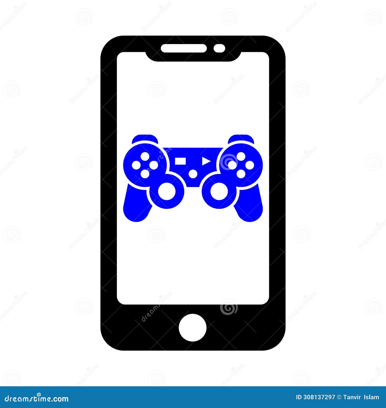 Mobile Game Icon stock vector. Illustration of graphic - 308137297