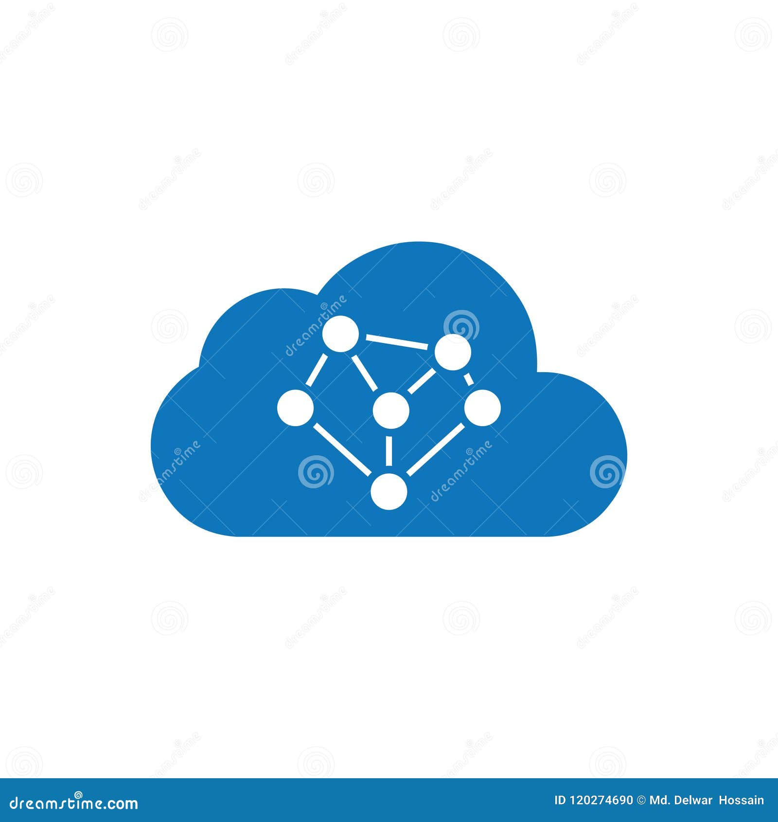 Cloud Connectivity Icon stock vector. Illustration of network - 120274690